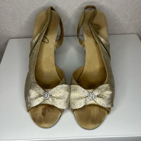 Onex | Shoes | Onex Gold High Heel | Poshmark
